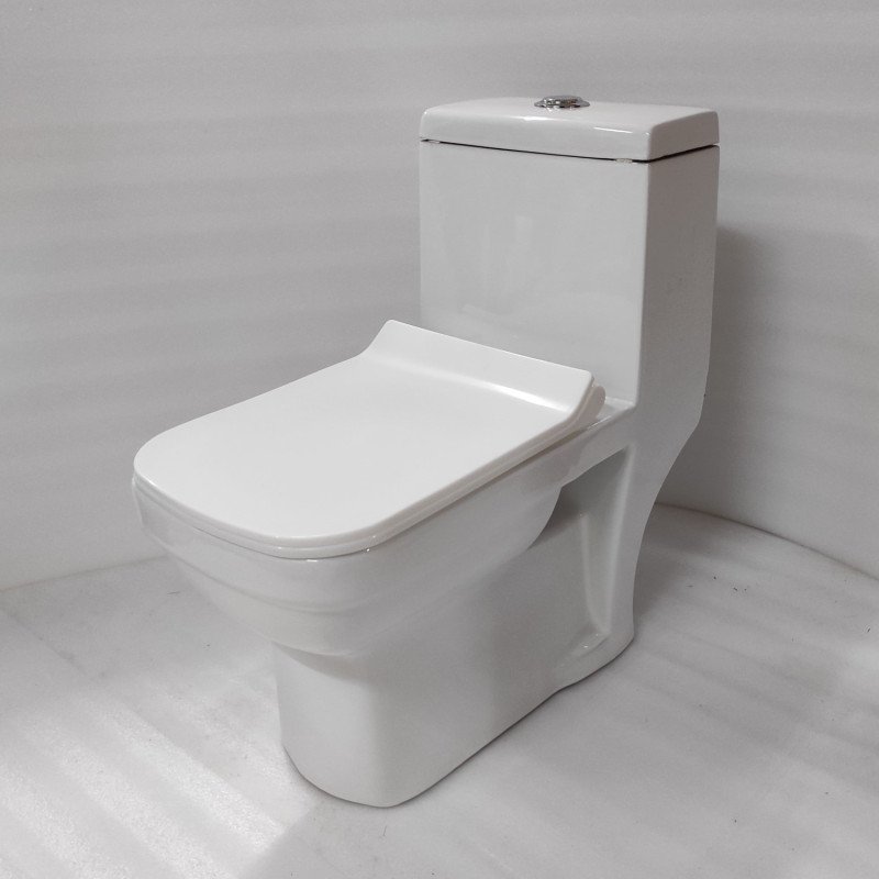 "Modern White Ceramic EWC One Piece | 9 Inch S Trap | Floor Mount ...