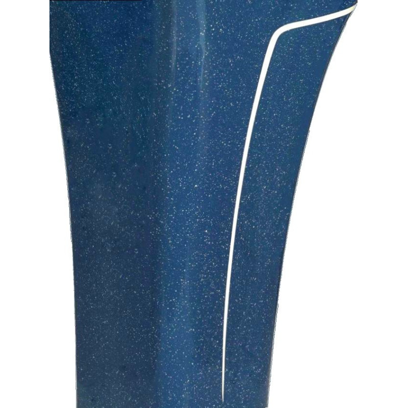 Buy Belmonte Blue & White One-Piece Designer Wash Basin | Glossy Fi...