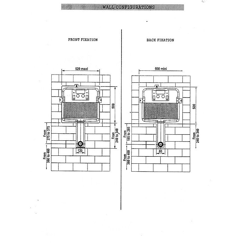 Buy Belmonte Concealed Cistern Slim 80mm Thick Dual Flush / Flush T...
