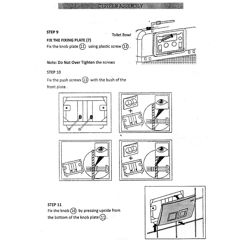 Buy Belmonte Concealed Cistern Slim 80mm Thick Dual Flush / Flush T...