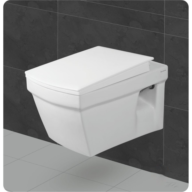 Buy Belmonte Ceramic Wall Mounted Rimless Western Toilet Wall Hung ...