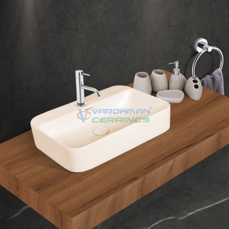 "Buy Belmonte Counter Top Wash Basin Ark Ivory Ceramic"