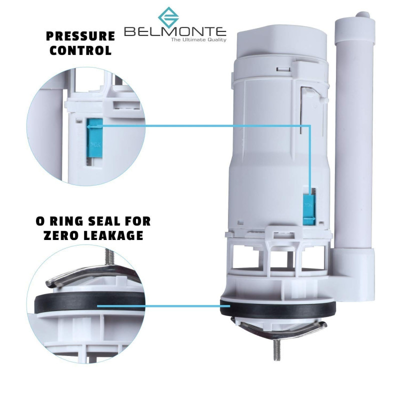 Belmonte 10 Inch 25cm Dual Flush Siphon Flush Valve Tank Fittings for ...