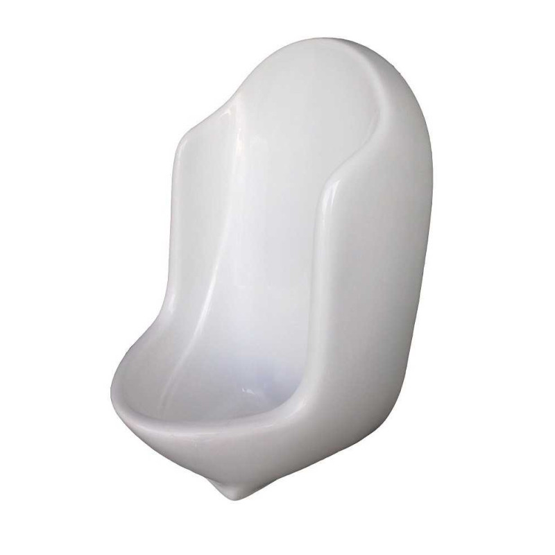 "Belmonte Large Gents Urinal Pot White Glossy | Wall Mount"
